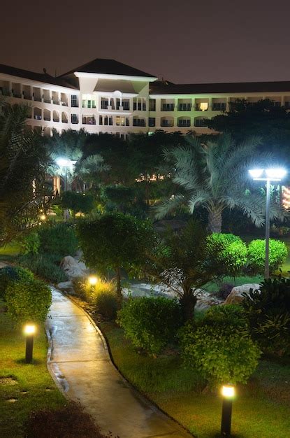 Premium Photo Garden At Night