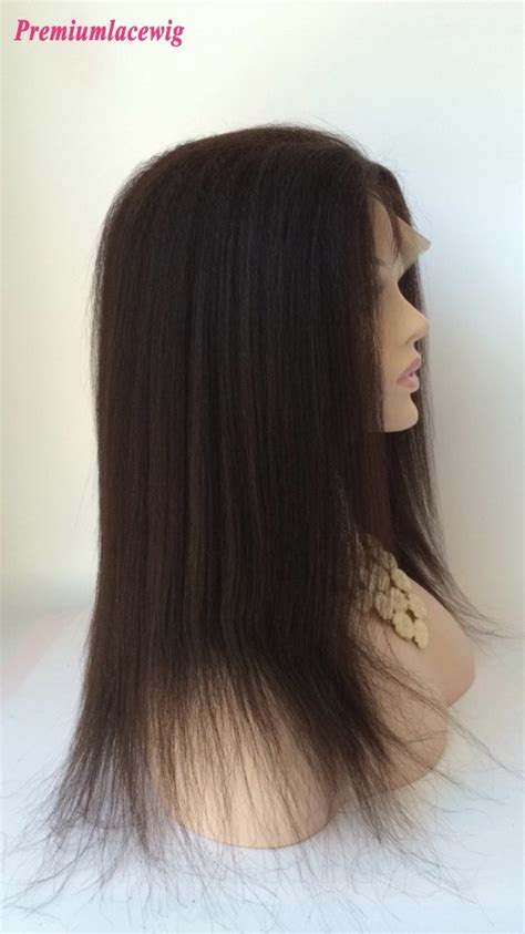 Brazilian Kinky Straight Full Lace Wig 18inch