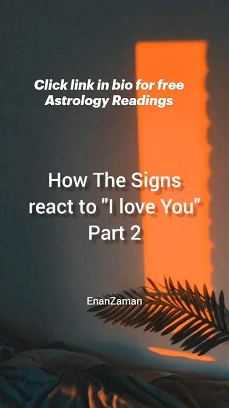 How To Signs React To I Love You Pt Free Astrology Reading Zodiac Quotes Zodiac Facts