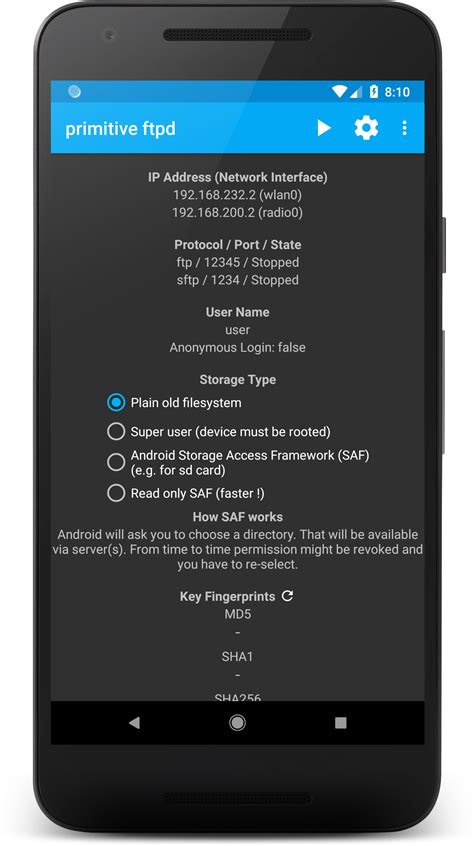primitive ftpd f droid free and open source android app repository