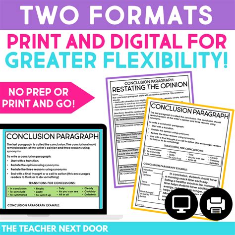 Opinion Writing Conclusion Paragraphs How To Write Conclusion Paragraphs The Teacher Next Door