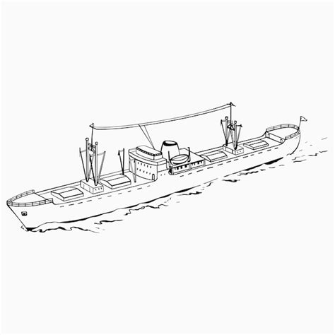 Navire Flottant Vecteur Premium