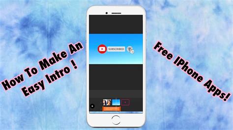 HOW TO MAKE AN INTRO ON A IPHONE FOR FREE Easy And Simple YouTube