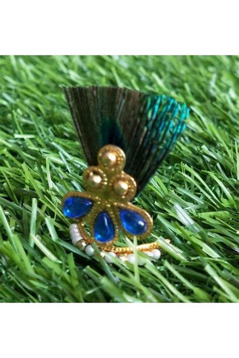 Salvus App Solutions Divine Mor Pankh Mukut For Laddu Gopal Idol