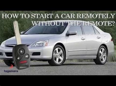 How to start a car remotely without remote - YouTube