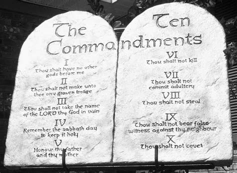 Bucolic Social Leper The Real Ten Commandments