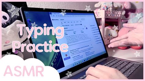 [asmr] typing practice ~ typing and soft whispering youtube
