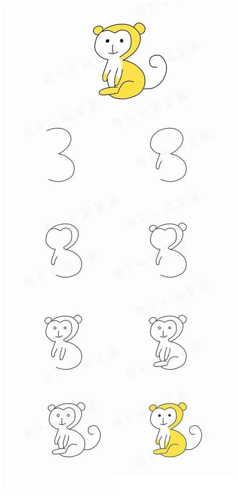 带有数字的简笔画 带有数字的物品简笔画 带有数字的画 文秘苑图库