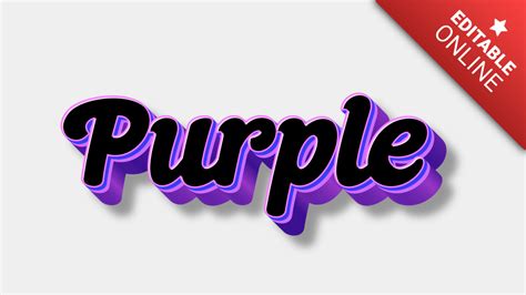 Purple Text Effect Font Generator