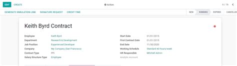 Employee Contract Management In Odoo 14