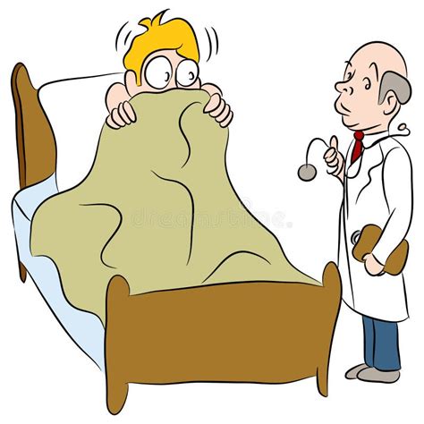 Man Afraid Of Doctor Royalty Free Stock Images Image 29364179