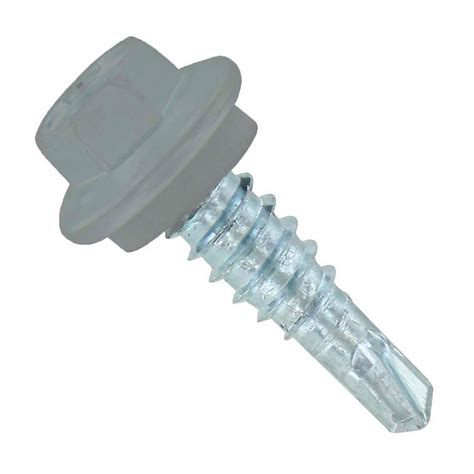 14 X 78 Maxx Steelbinder Metal Roofing Stitch Screw Ash Gray Pkg