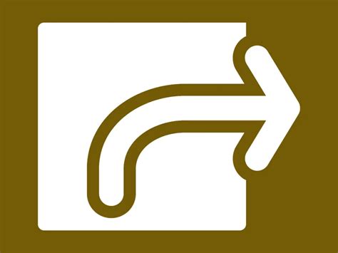 Download Turn Right Rounded Arrow Icon Vector Online Logowik