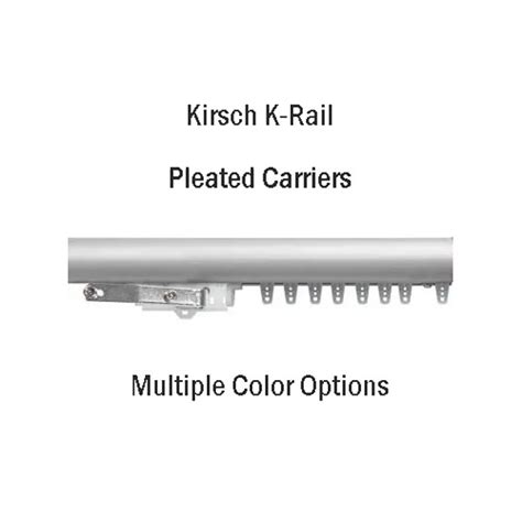 K Rail Kirsch Pleated Assembled Sets Curtain Rods