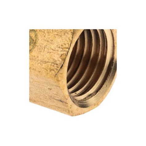 Value Collection Brass Pipe Cap 14 Fitting Mnpt X Fnpt Msc Direct
