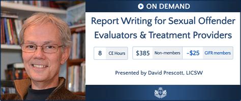 Report Writing For Sexual Offender Evaluators Treatment Providers Global Institute Of