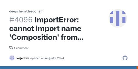 Importerror Cannot Import Name Composition From Pymatgen Unknown Location · Issue 4096