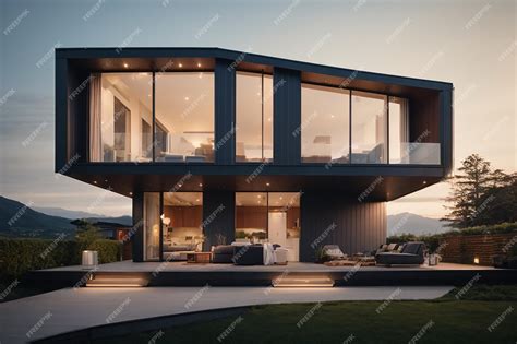Premium Ai Image Infinite Potential Modular House Design And Central