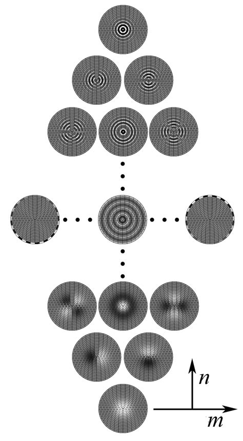 Basis Of Mode Angular Momentum Eigenstates On The Polar Array Of Radius