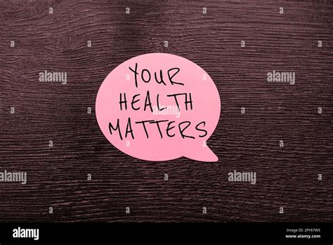 Inspiration Showing Sign Your Health Matters Business Idea Good Health