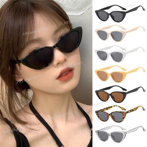 Muslim Cod Women Retro Cat Eye Small Face Sunglasses Fashion Female