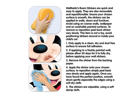Mickey Mouse Og Venner Kæmpe Figur Wallsticker Udgået