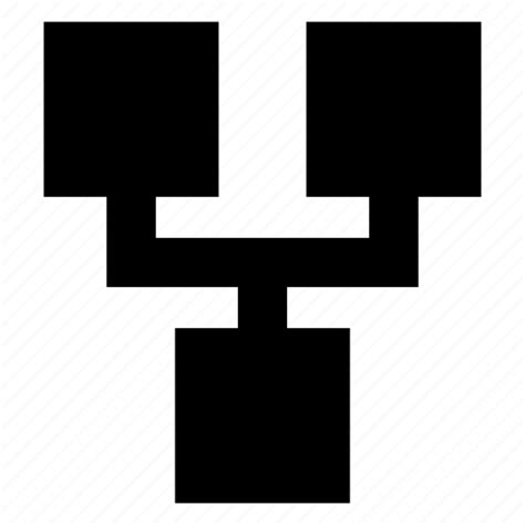 Programming Symbol Chart Line Block Hierarchy Fork Icon Download On Iconfinder