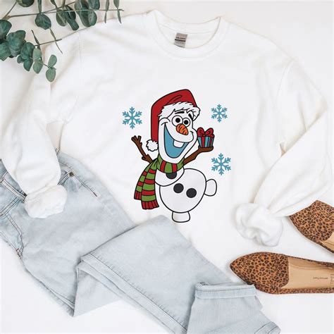 Disney Frozen Olaf Christmas Sweatshirt Frozen Christmas Sweatshirt