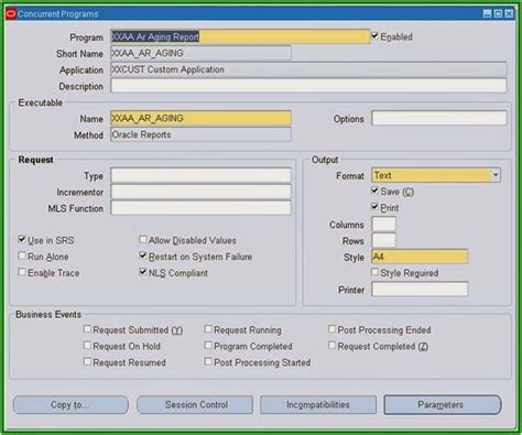 Oracle Applications Oracle Application Object Library AOL