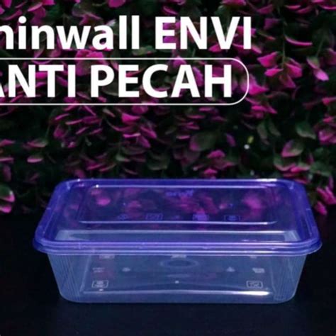 Jual Harga 25pcs Thinwall ENVI Colors Uk 650ml Warna Clear LENTUR