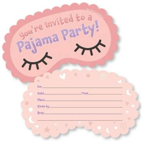 Pajama Party Invitation Pijama Party Invitation Pajamas Party Ideas