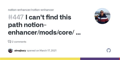 I Cant Find This Path Notion Enhancermodscore On My Mac · Issue