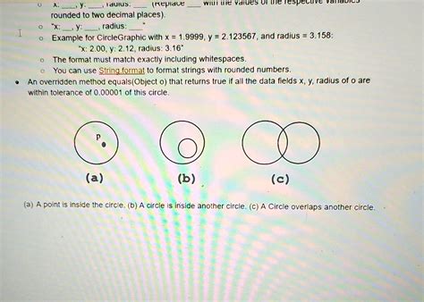 GET ANSWER X Y Radius Replace With The Values Of The