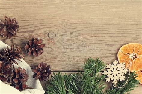 Zero Waste And Eco Friendly Christmas Concept Natural Decorations And