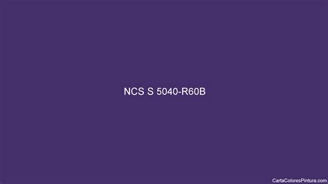 S 5040 R60b Color Ncs S 5040 R60b