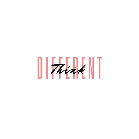 Think Different Quote Typography