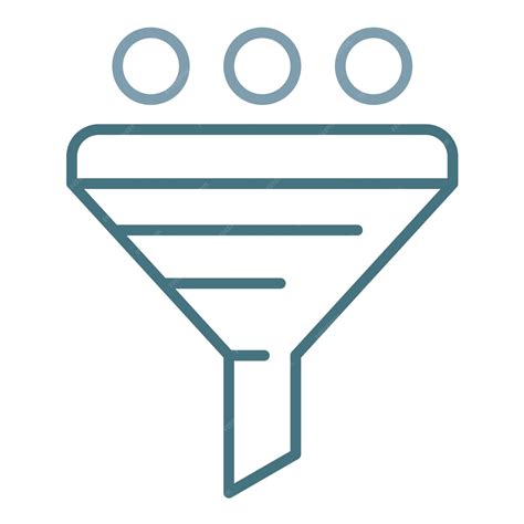 Premium Vector Data Filtering System Flat Illustration