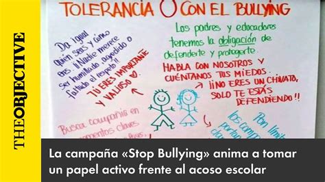 La campaña Stop Bullying anima a tomar un papel activo frente al