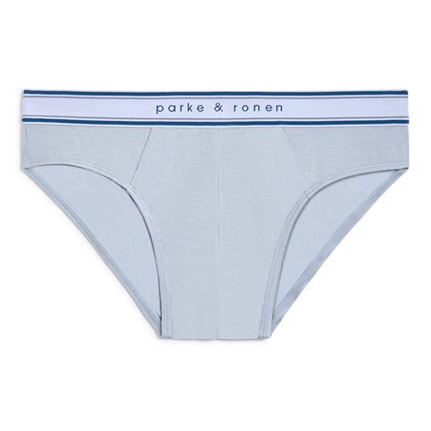 Retro Frost Blue Low Rise Brief Parke And Ronen
