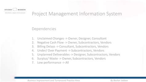 Project Management Information System (PMIS) - System Benefits Summary | PPT