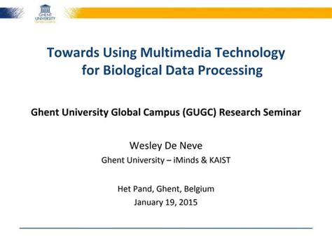 Towards Using Multimedia Technology For Biological Data Processing Pptx