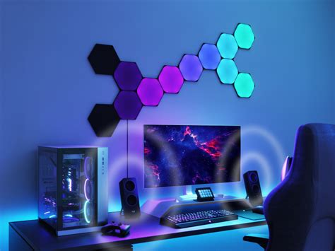 Nanoleaf Shapes Ultra Black Hexagons Expansion Pack 3 LED Light Panels
