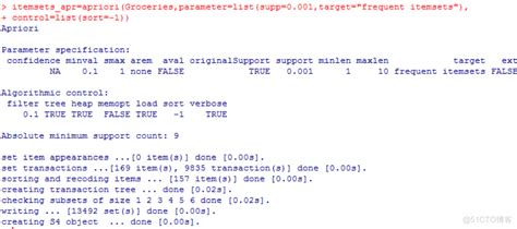 R语言聚类与关联规则挖掘apriori算法的频繁项集产生实例及fp Growth算法的应用实例小嘤嘤怪学的技术博客51cto博客