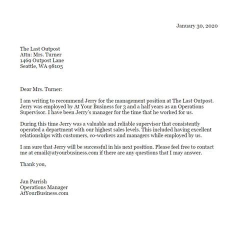 Parole Support Letter Example For Your Needs Letter Template Collection