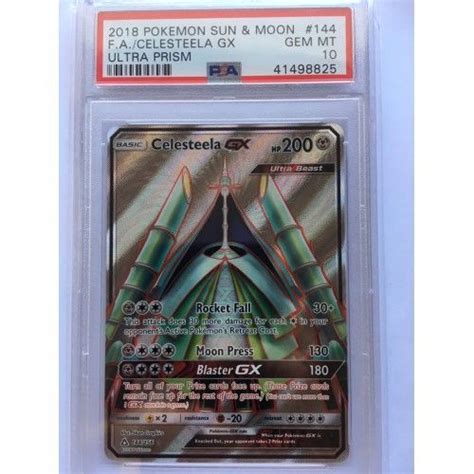 Celesteela Gx 144145 Psa 10 Graded Pokemon Card Ultra Prism