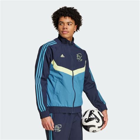 Adidas Ajax Amsterdam Seasonal Track Top Blue Adidas Uk