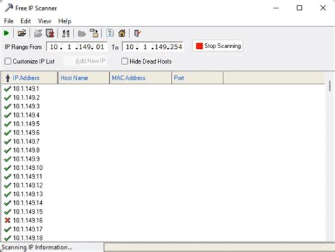 Free Network IP Scanners Sysops