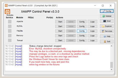 How To Fix Xampp Error Apache Shutdown Unexpectedly In Windows Tonjoo