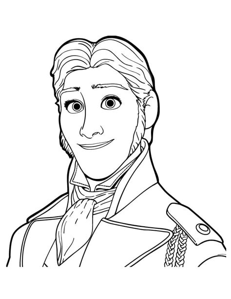 Coloring Pages Frozen Hans And Anna