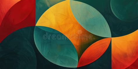 Abstract Colorful Geometric Shape Effect On Surface Digital Cyber